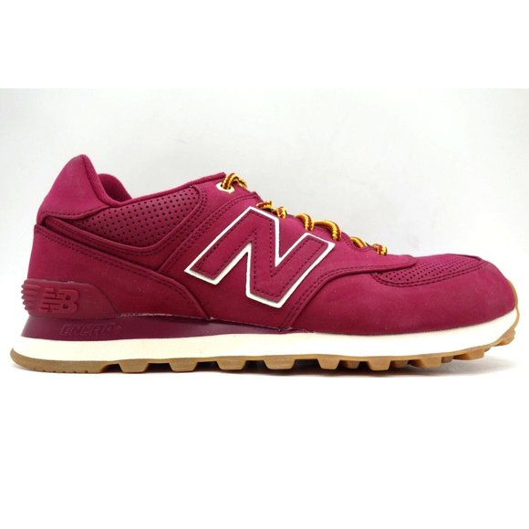 New Balance | Shoes | New Balance 574 Maroon Lace Up Athletic Sneakers ...
